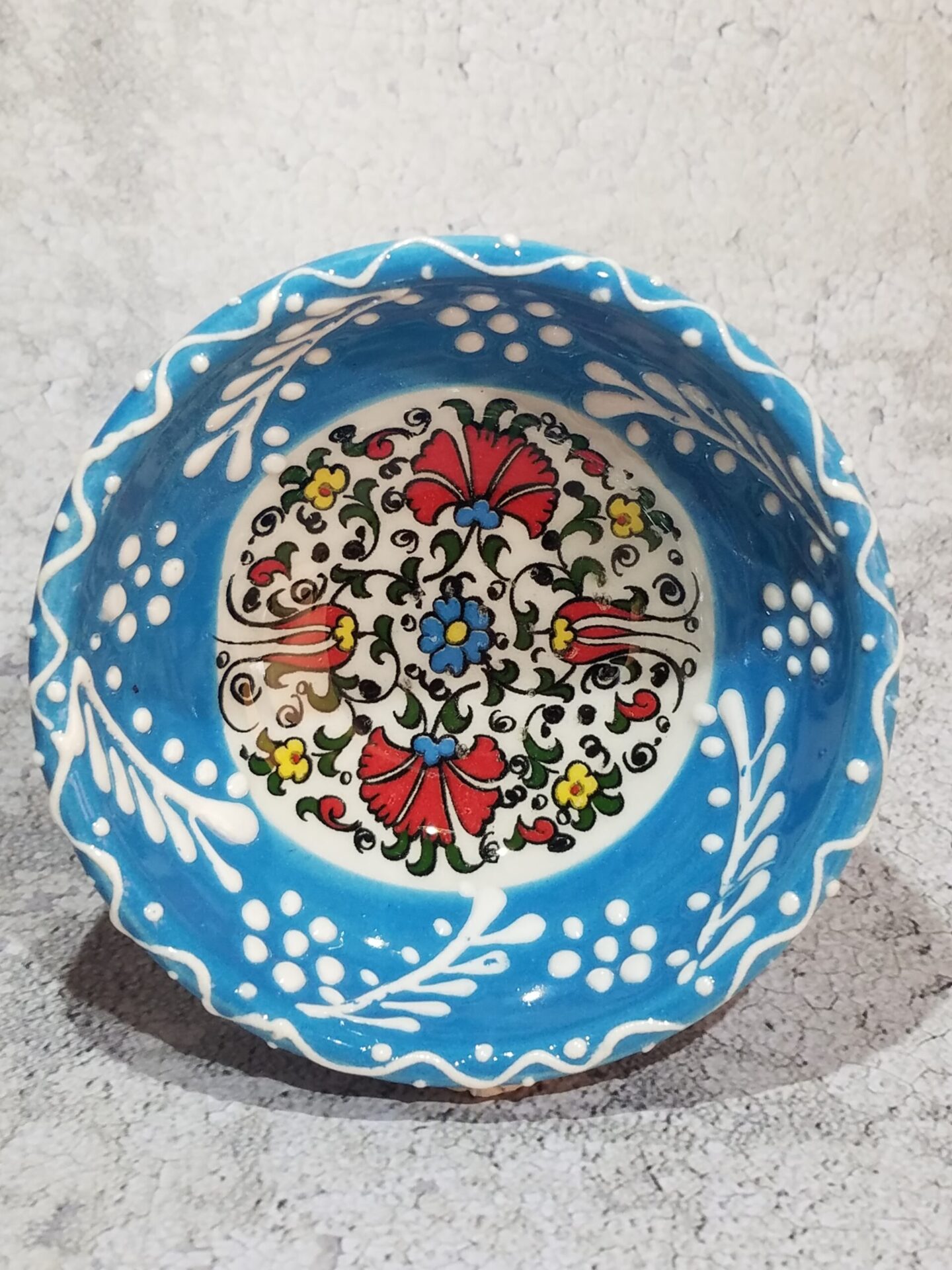 Turkish 3" Ceramic Bowl Blue - Grounded Lifestyles