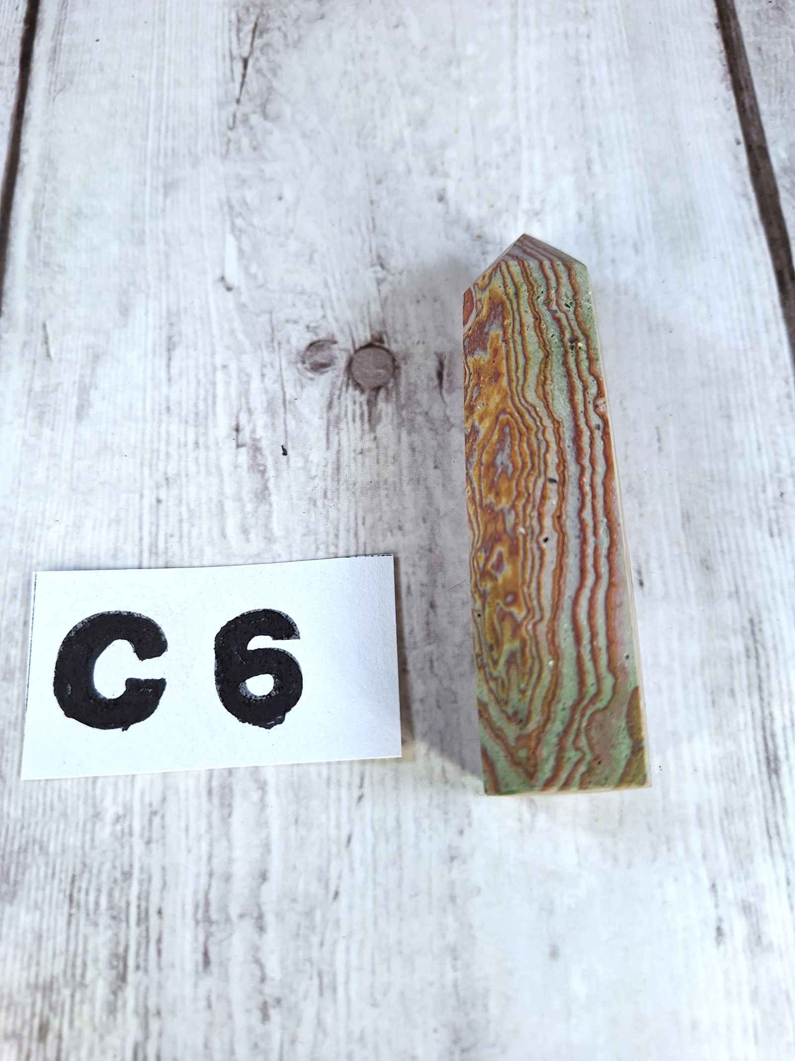 Banded Sandstone Point C6: Closeout Sale - Grounded Lifestyles