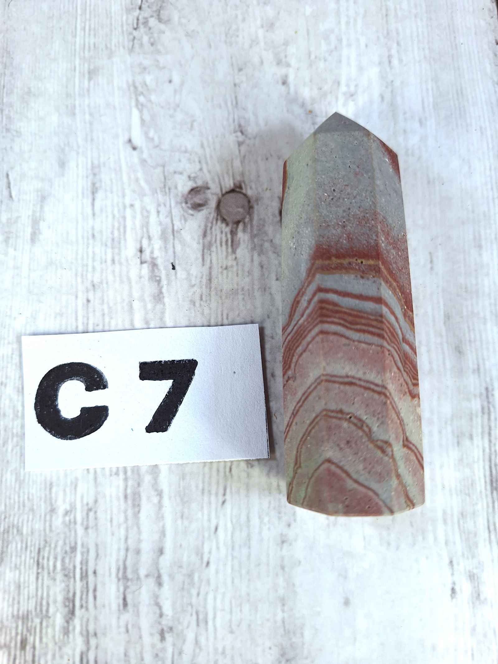 Banded Sandstone Point C7 - Closeout Discount - Grounded Lifestyles