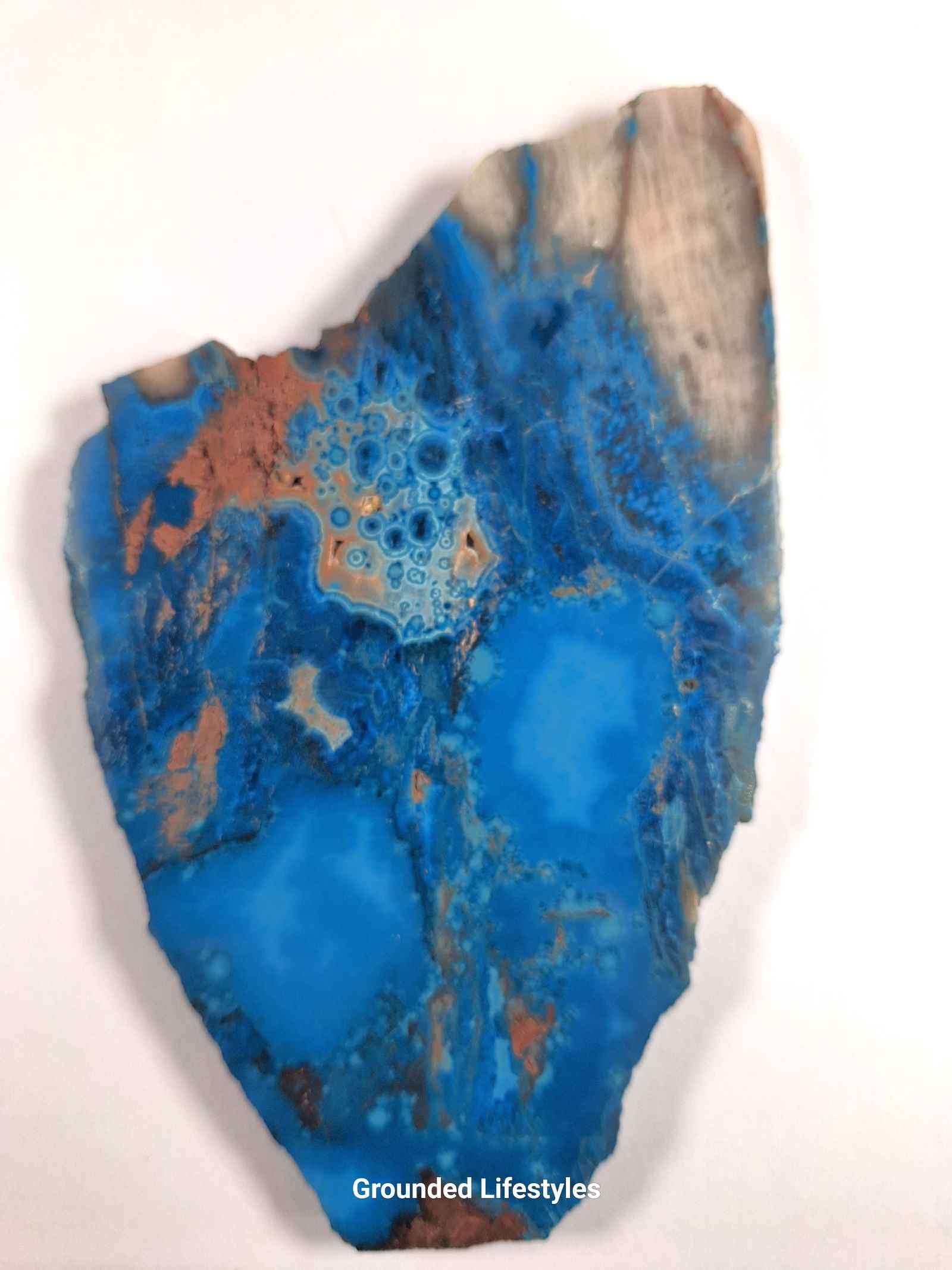 Discover the Stunning Blue Shattuckite Slab from Namibia - Grounded ...