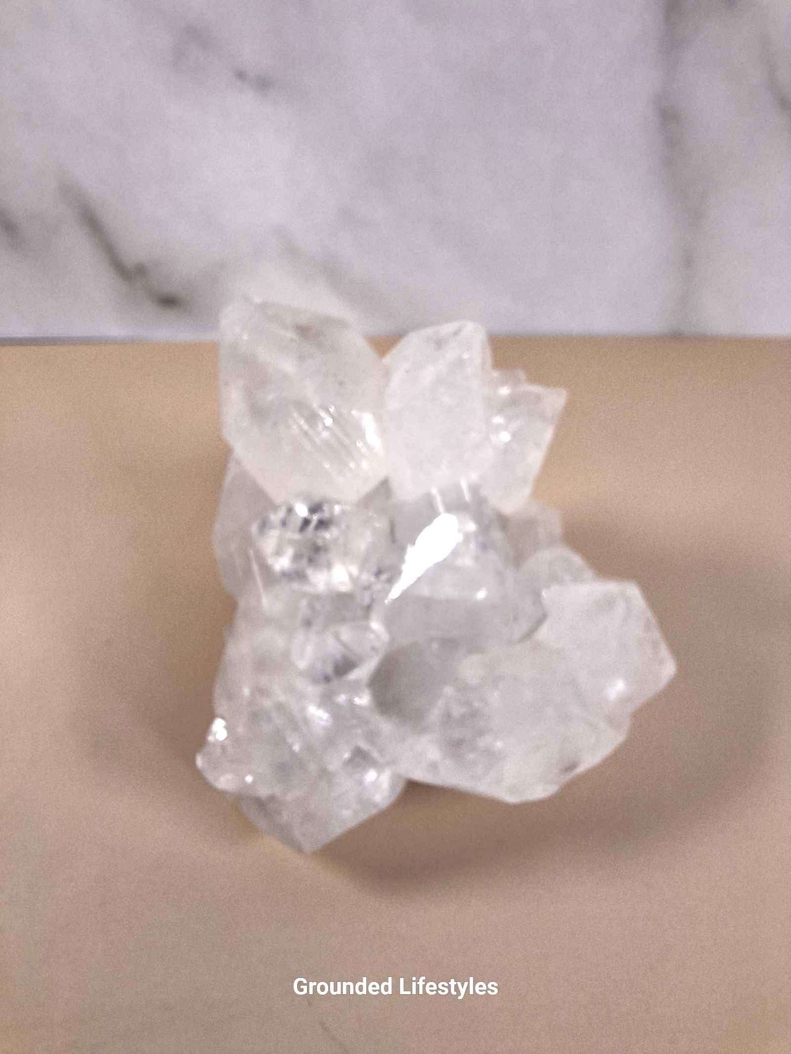 Apophyllite A Grade Cluster: Natural Crystal Formation - Grounded ...
