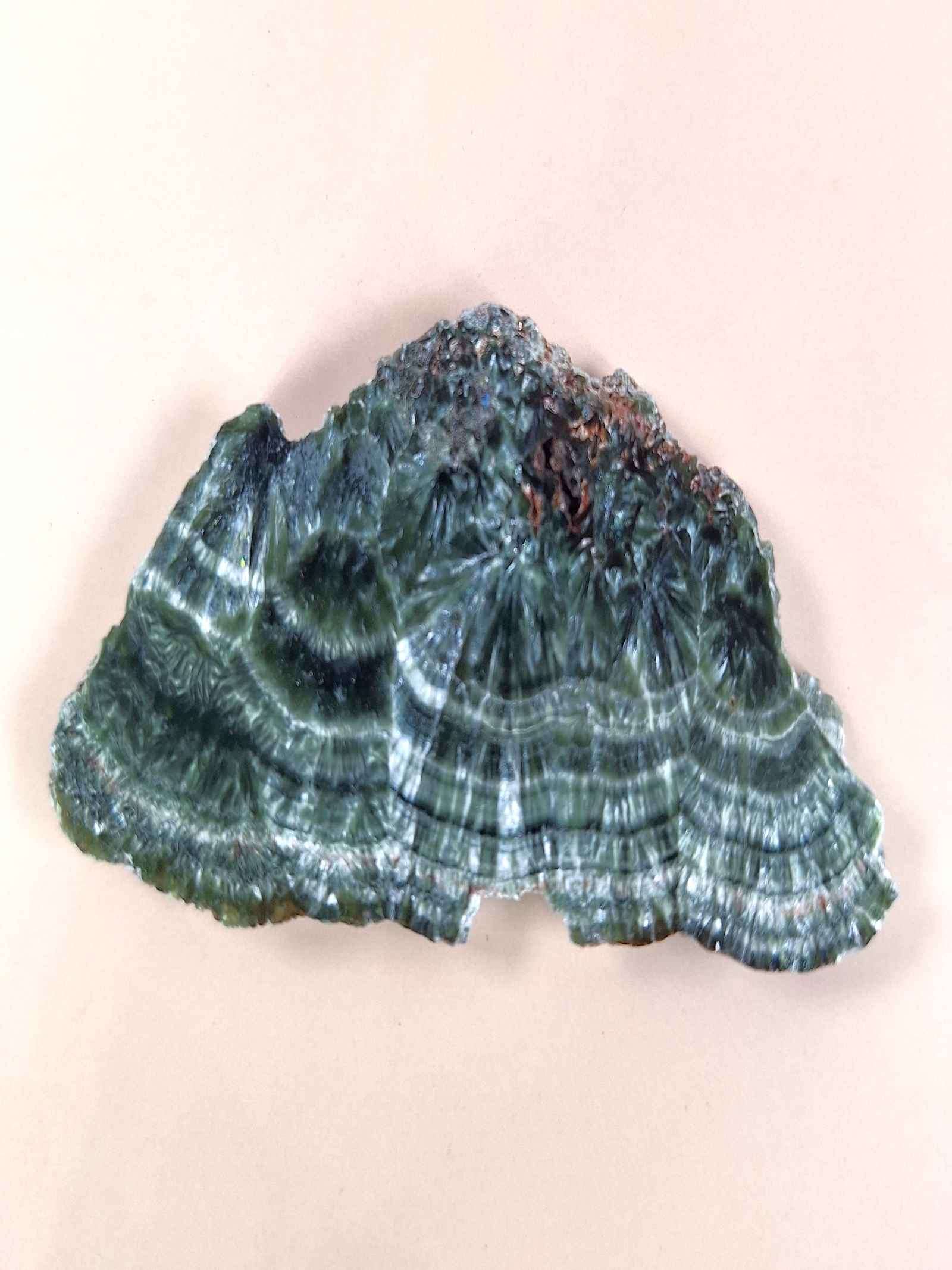 Seraphinite Slab: A Unique Mineral with a Silky Luster - Grounded ...